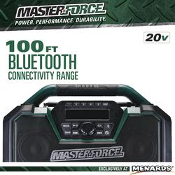 Masterforce® 20-Volt Cordless Jobsite Radio - Tool Only at Menards®