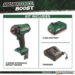 Masterforce BOOST® 20-Volt Brushless Cordless 3-Speed Hydraulic Impact ...