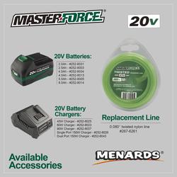 Masterforce® FlexPower® 20-Volt Brushless Cordless 13" String Trimmer ...