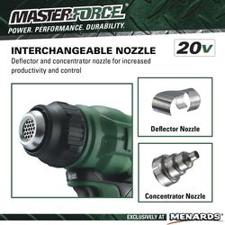 Masterforce® 20-Volt Cordless Heat Gun Kit at Menards®