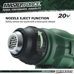 Masterforce® 20-Volt Cordless Heat Gun Kit at Menards®