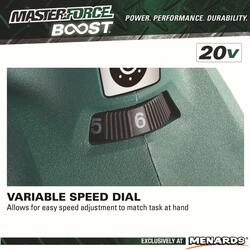 Masterforce BOOST® 20-Volt Brushless Cordless 4-1/2"/5" Paddle Switch ...