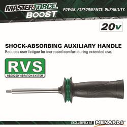 Masterforce BOOST® 20-Volt Brushless Cordless 1/2" Hammer Drill and 1/4 ...