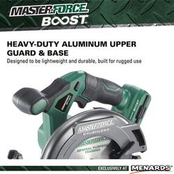 Masterforce BOOST® 20-Volt Brushless Cordless 6-1/2" Circular Saw ...