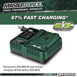 Masterforce® 20-Volt Lithium-Ion Battery Charger at Menards®