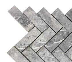 Milestone Epic Imperial Gray Heringbone 12 x 15 Porcelain Mosaic Tile ...