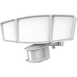 Patriot Lighting® White Triple Head Motion Sensor Outdoor Security ...