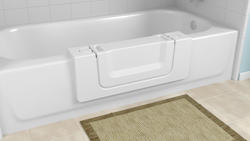CleanCut White Convertible Bathtub to Step-In Shower Conversion Kit with Door at Menards®