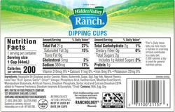 Hidden Valley® The Original Ranch® Dip Cups - 8 Count at Menards®