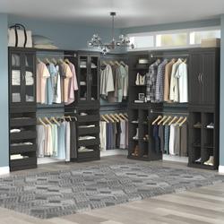 Designer's Image™ 94-1/2"W x 80-1/2"H x 114-3/4"D Charcoal Walk-In ...