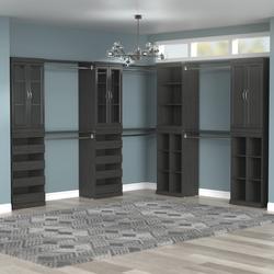 Designer's Image™ 94-1/2"W x 80-1/2"H x 114-3/4"D Charcoal Walk-In ...