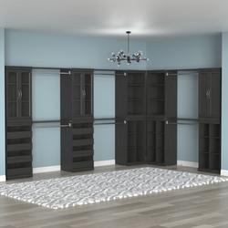 Designer's Image™ 94-1/2"W x 80-1/2"H x 151-7/8"D Charcoal Walk-In ...