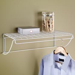 ClosetMaid® 24"W x 12"D White Reversible Wire Closet Shelf at Menards®