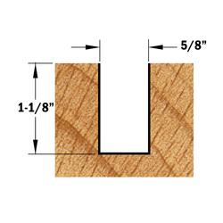 CMT® 5/8" Insert Carbide Straight Plunge Router Bit at Menards®