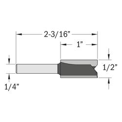 CMT Contractor™ 1/2" Straight Router Bit at Menards®