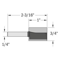 CMT Contractor™ 3/4" Straight Router Bit at Menards®