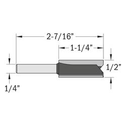 CMT Contractor™ 1/2" Straight Router Bit at Menards®