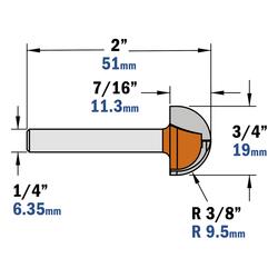 CMT® 3/4" Round Nose Router Bit at Menards®