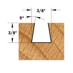 CMT Contractor™ 3/8" Dovetail Router Bit at Menards®