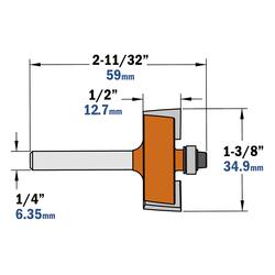 CMT® 1-3/8" Rabbeting Router Bit at Menards®