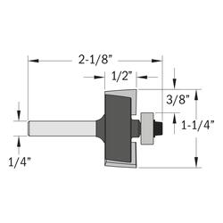 CMT Contractor™ 1-1/4" Rabbeting Router Bit at Menards®