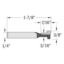 CMT Contractor™ 3/8" Keyhole Router Bit at Menards®