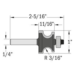 CMT Contractor™ 1" Corner Bead Router Bit at Menards®