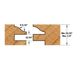 CMT® 1-3/4" Rail & Stile Router Bit Set - 2 Piece at Menards®
