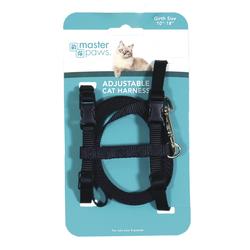 Master Paws® Black Adjustable Cat Harness & Leash Combo - Small at Menards®