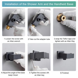 Cobbe Rainfall One-Handle 1-Spray Matte Black Shower Faucet at Menards®