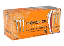 Monster Energy® Ultra Sunrise Energy Drink - 10 Pack at Menards®