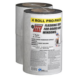 Tite Seal 4" x 33' Self Adhesive Asphalt Window Flashing Tape - 4 Pack ...