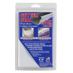 Gutter Seal Self-Adhesive Repair Patches 4" x 6" - 4 PK at Menards®