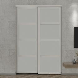 Colonial Elegance Fusion Plus 48" x 80-1/2" White Framed Glass Sliding ...