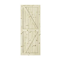 Colonial Elegance® Artisan 37"W x 84"H Knotty Pine K-Brace 2-Panel ...