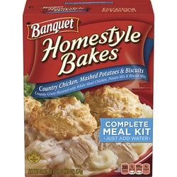 Banquet® Homestyle Bakes® Country Chicken, Mashed Potatoes and Biscuits ...