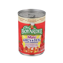 Chef Boyardee® Mini-Bites ABC 123's with Meatball - 15 oz at Menards®
