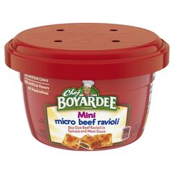 Chef Boyardee® Mini-Bites Beef Ravioli Microwavable Bowl - 7.5 oz at ...