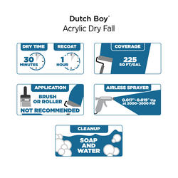 Dutch Boy® Professional White Flat Acrylic Dryfall - 5 gal. at Menards®