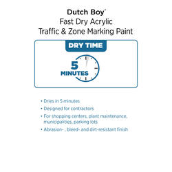 Dutch Boy® Pro Flat Blue Fast Dry Acrylic Traffic Marking Paint 5 gal ...
