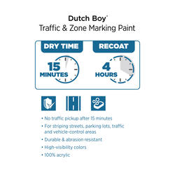 Dutch Boy® Pro Striping Yellow Flat Traffic & Zone Marking Paint - 5 ...