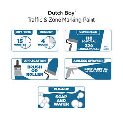 Dutch Boy® Pro Striping Yellow Flat Traffic & Zone Marking Paint - 1 ...