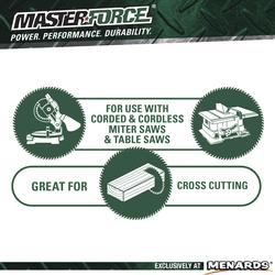 Masterforce® 10" x 90-Tooth Ultimate Finish Circular Saw Blade at Menards®