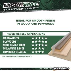 Masterforce® 6-1/2" x 60-Tooth Ultra Fine Finish Circular Saw Blade at ...