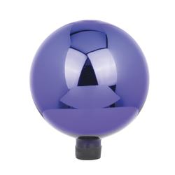 Enchanted Garden® 10" Blue Metallic Gazing Ball at Menards®