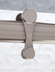 CW® Select Surfliner™ 48"W or 60"W x 71-3/4"H Brushed Nickel Shower ...