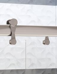 CW® Select Surfliner™ 48"W or 60"W x 71-3/4"H Brushed Nickel Shower ...