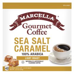 Marcella® Gourmet Coffee Sea Salt Caramel Light Roast Coffee Pods - 42 ...