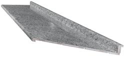 CustomCraft Countertops® Pre-Cut 10' Argento Romano Right Miter ...