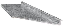 CustomCraft Countertops® Pre-Cut 6' Argento Romano Right Miter Laminate ...